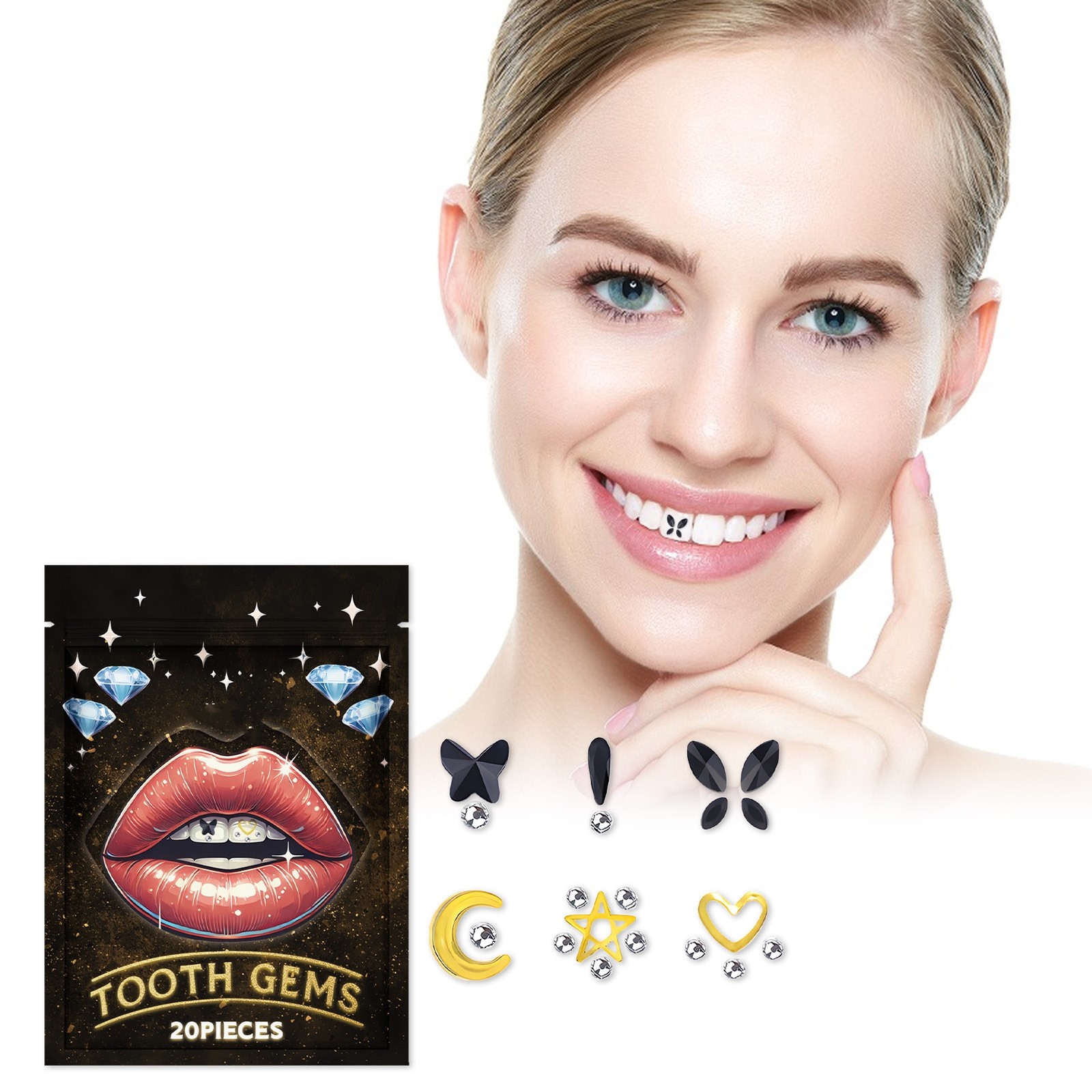 Cheap and Cheerful! Niceme Tooth Care Shining Diamond Decoration ...