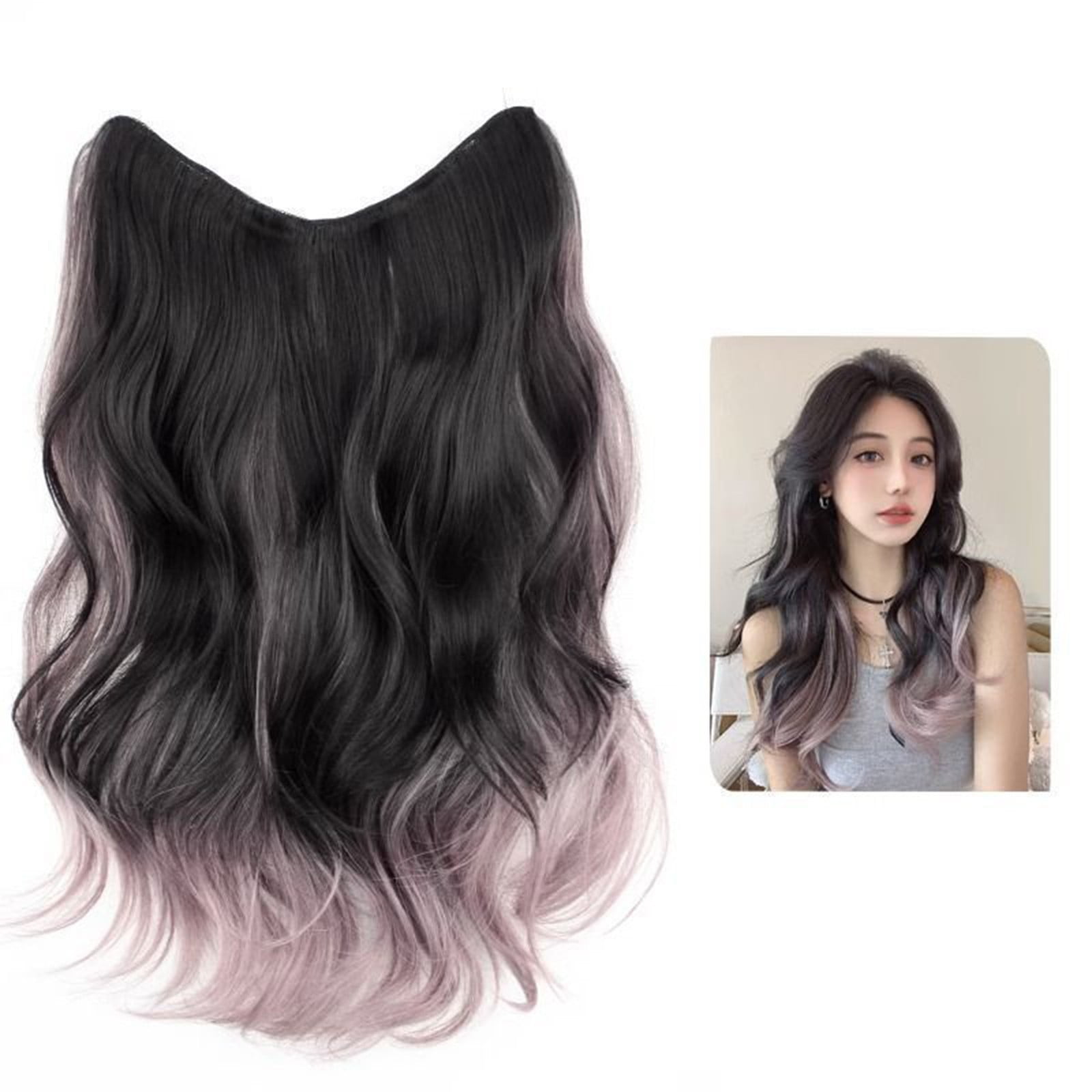 Cheap and Cheerful! Niceme Wig Pullover Toupee Wire Hair Extensions ...