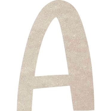 Wooden Letters Cheap, Unfinished 14'' Tall Monotype D, MDF Wood ...