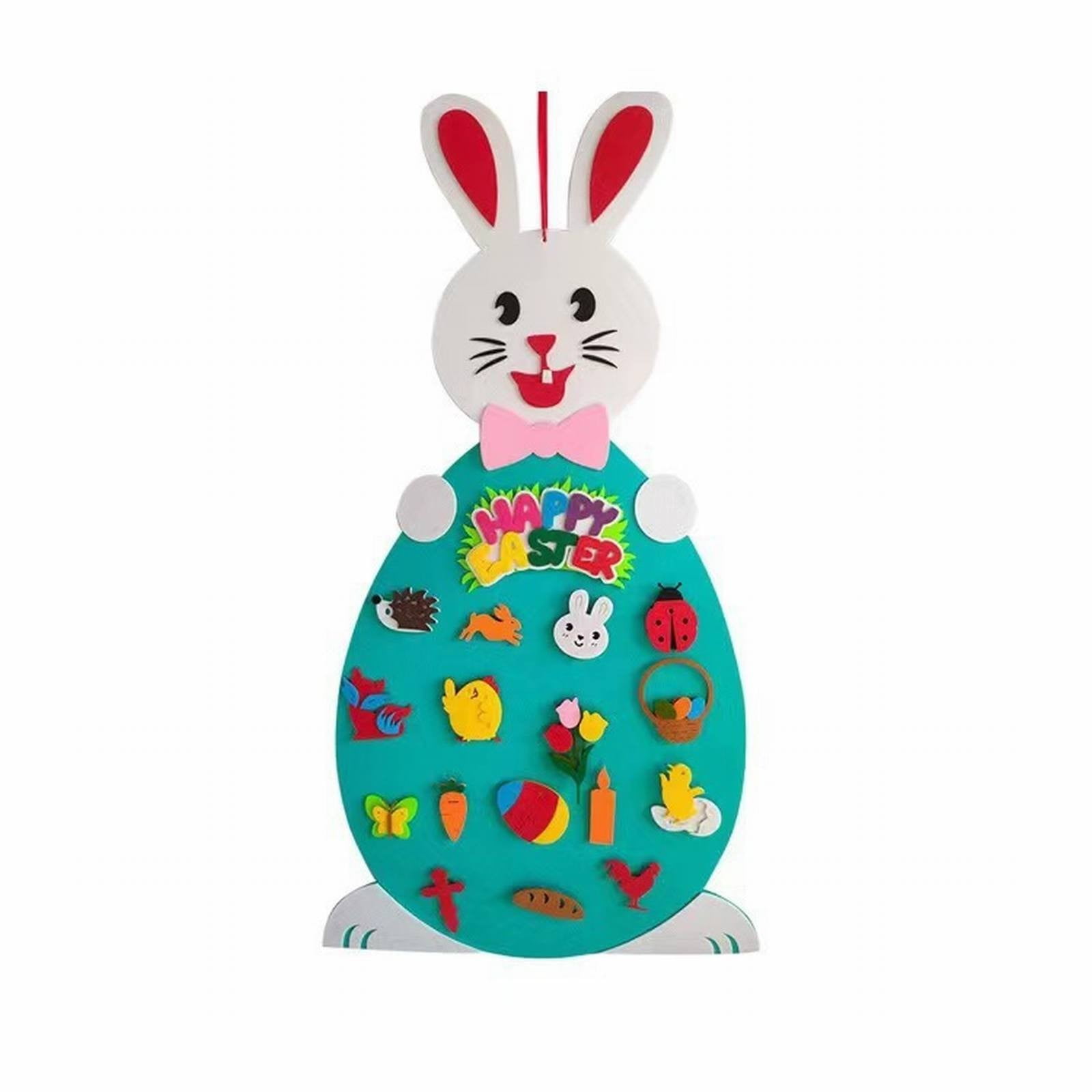 Cheap Stuff Easter Set for Toddler – Hanging Bunny Craft Kit with ...
