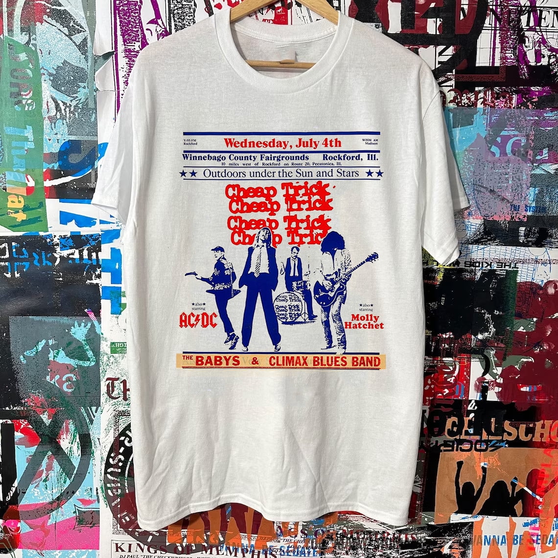 Cheap Trick Band Outdoors Under The Sun And Stars T Shirt Full Size S-5XL SE328 - Walmart.com