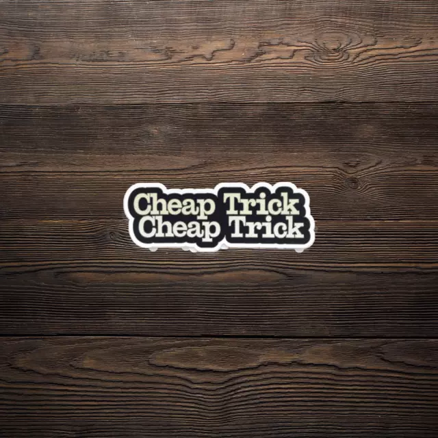 Cheap Trick Retro Band Logo Sticker - Classic Rock Music Decalphone ...