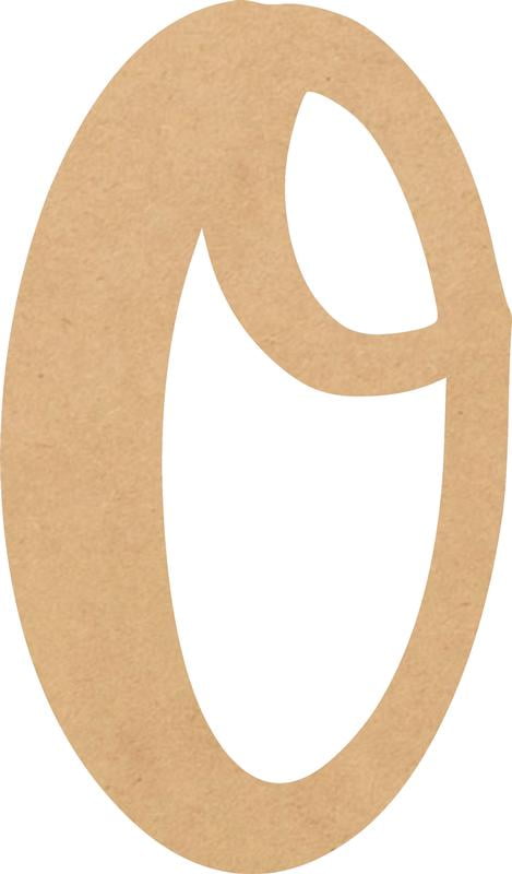 Cheap Wood MDF Letter 20'' Tall Jacklin Letters DIY O, Paintable Craft ...