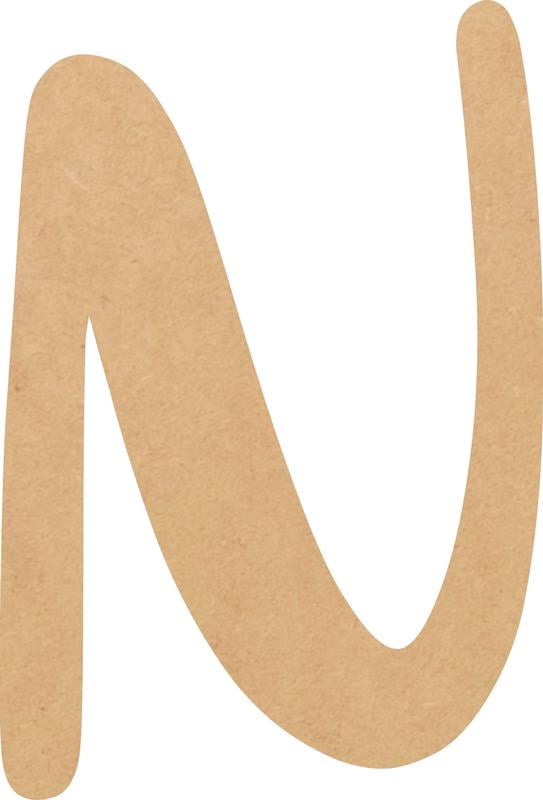 Cheap Wood MDF Letter 7'' Tall Jacklin Letters DIY N, Paintable Craft ...