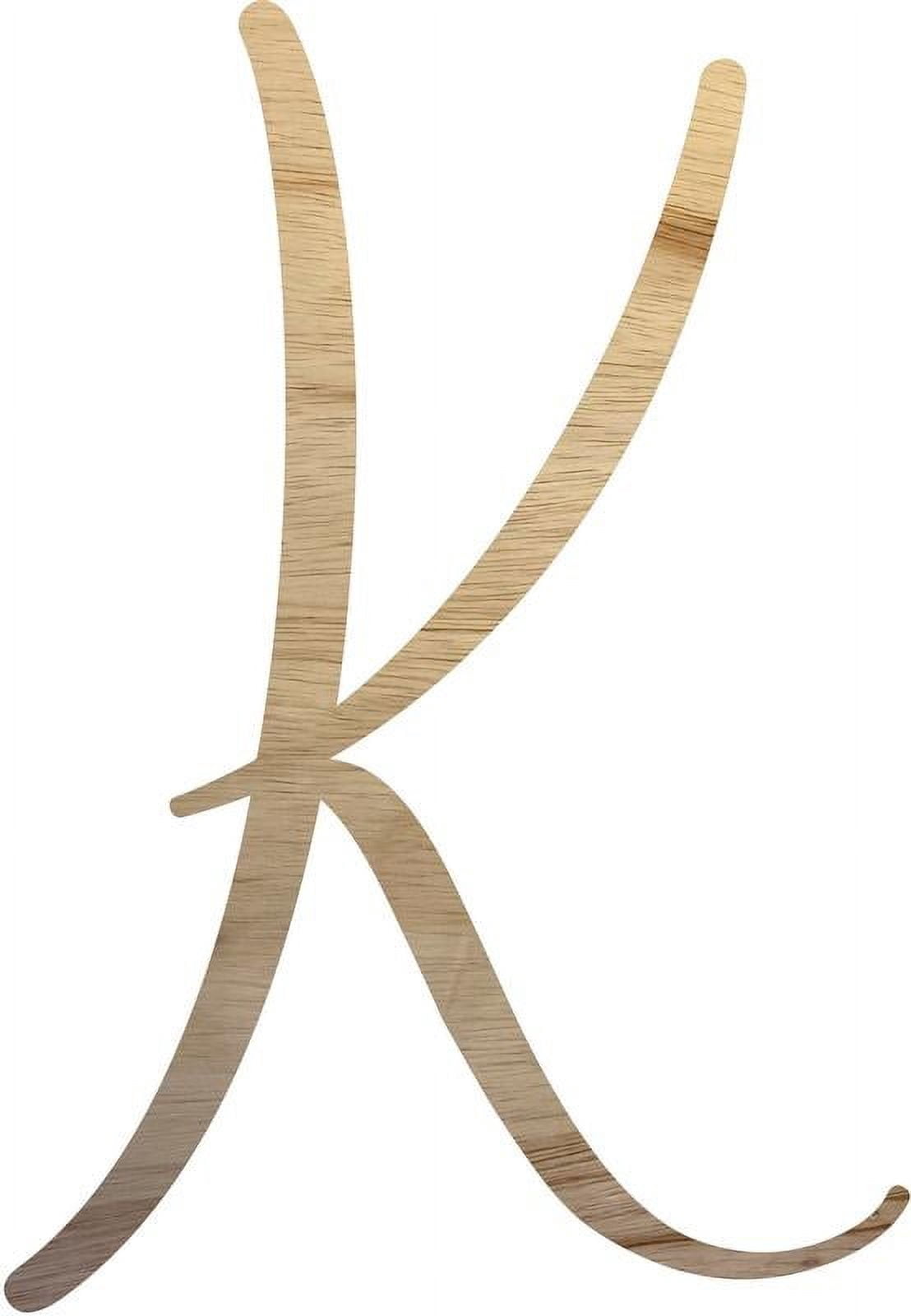 Cheap Wooden Letters, Paintable 12'' Craft Letter K, Real Wood Rebeca ...