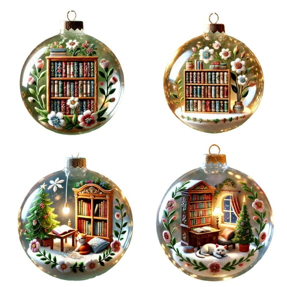 Cheapark 0.31in Acrylic Christmas Tree Pendant - Tiny Sparkling ...