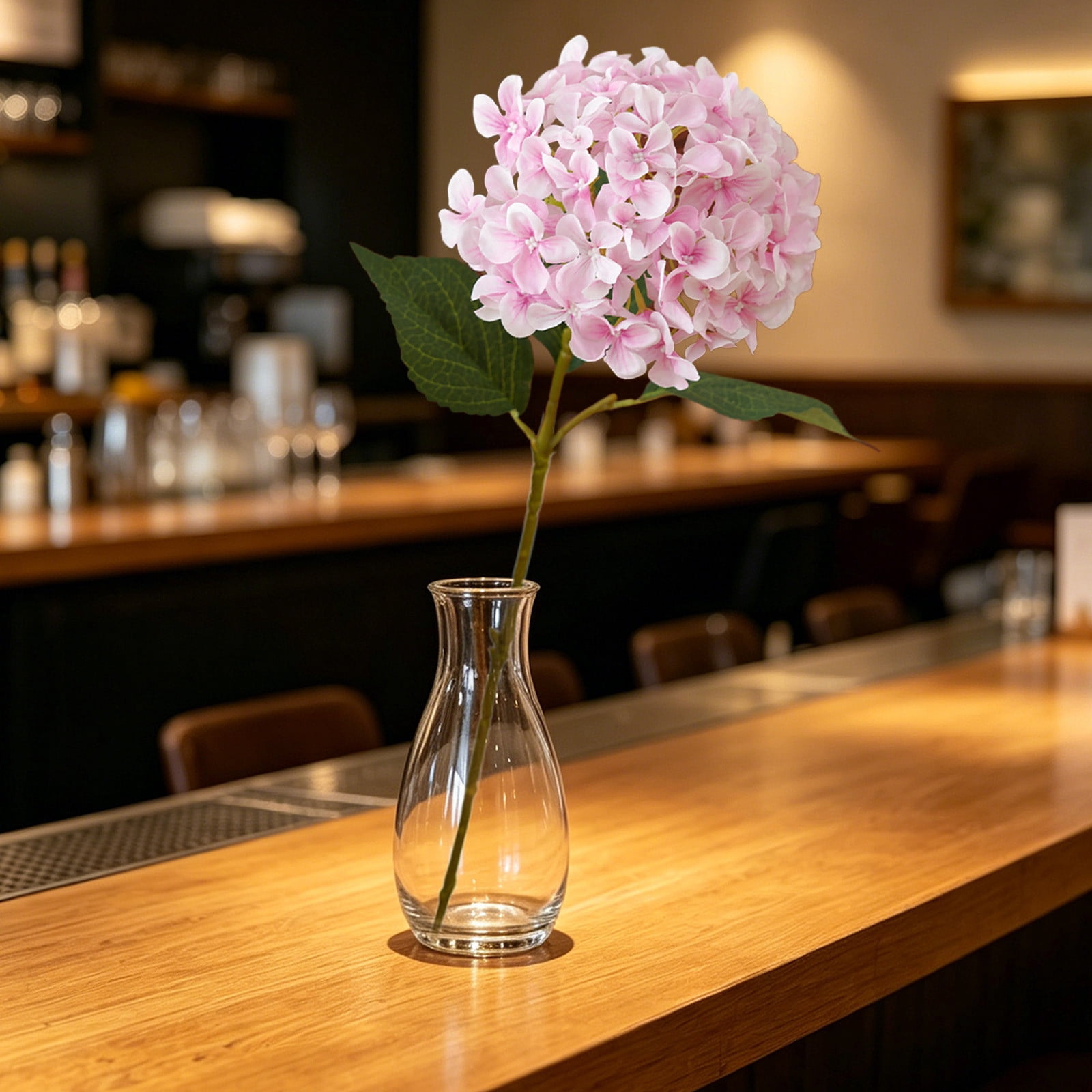 Cheapark 3D Hydrangea Spray Large Faux Flower Branch 23.6 Inch for vase ...