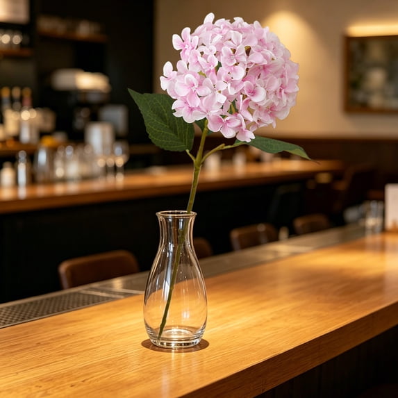 Cheapark 3D Hydrangea Spray Large Faux Flower Branch 23.6 Inch for vase ...