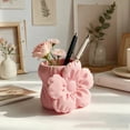 Cheapark 3D Printed Silk Flower Shaped Pen Holder Desktop Desk Storage ...