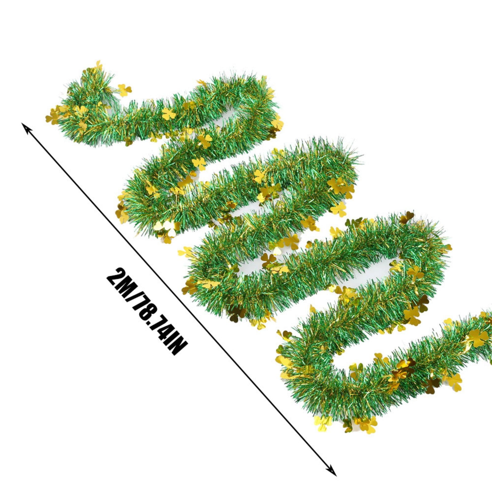 Cheapark 6.6 Feet St. Patrick's Day Wreath Wall Hanging Decor, 3.5 ...