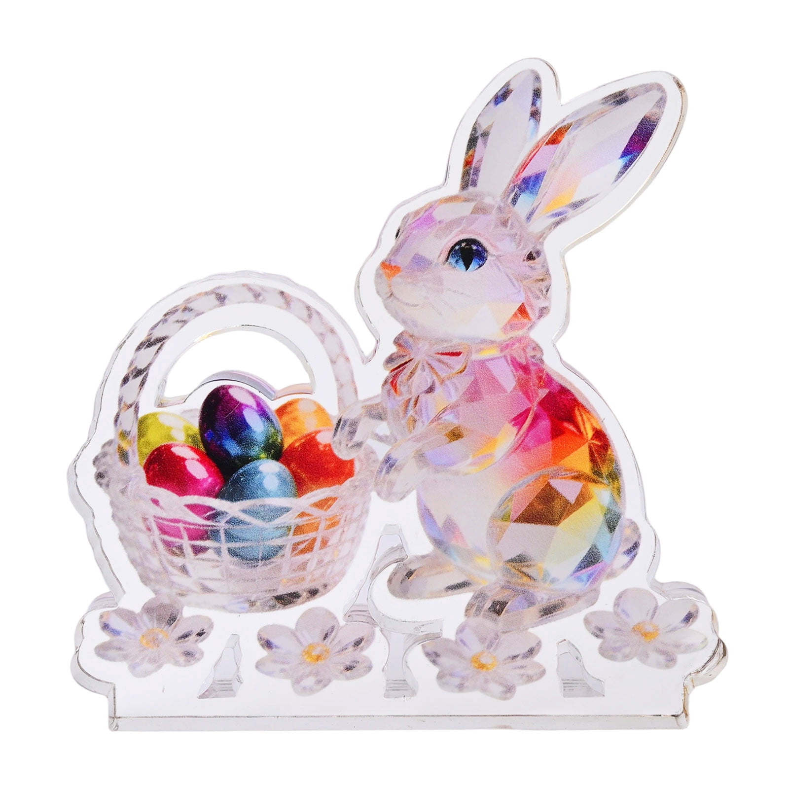 Cheapark Acrylic Easter Bunny Desk Decorations Cute Bunny Figurines ...
