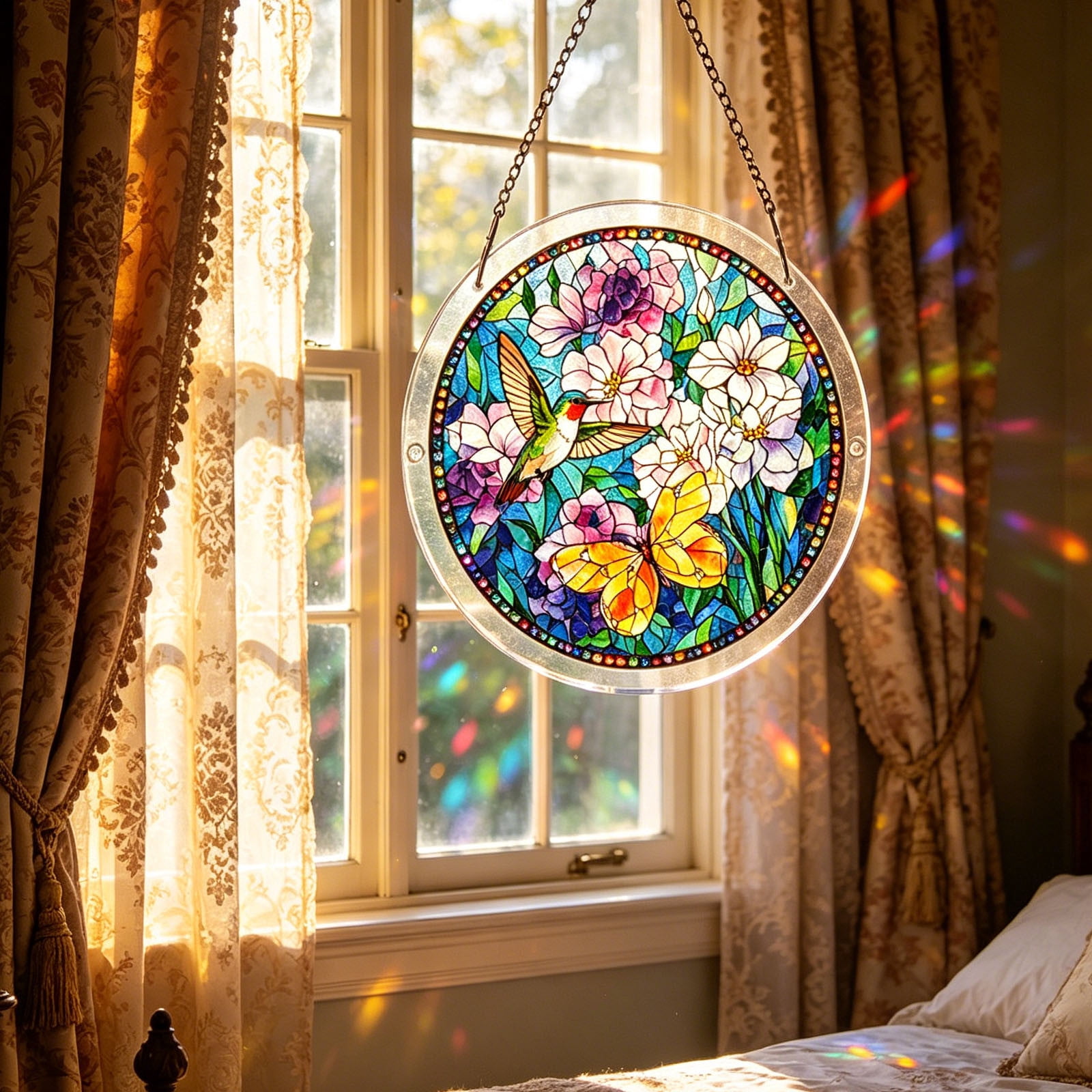 Cheapark Acrylic Puzzle Sun Catcher Window Hanging Decor Ornament 7.4 ...