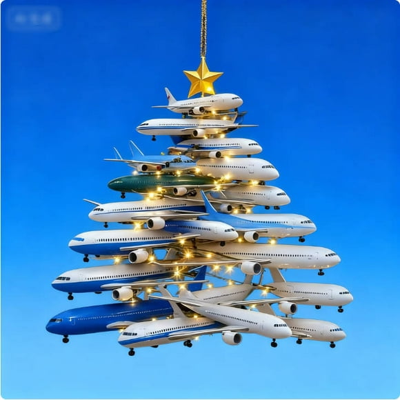 Airplane Christmas Ornaments