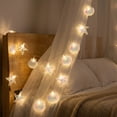 Cheapark Battery Operated Seashell Starfish String Lights For Summer ...