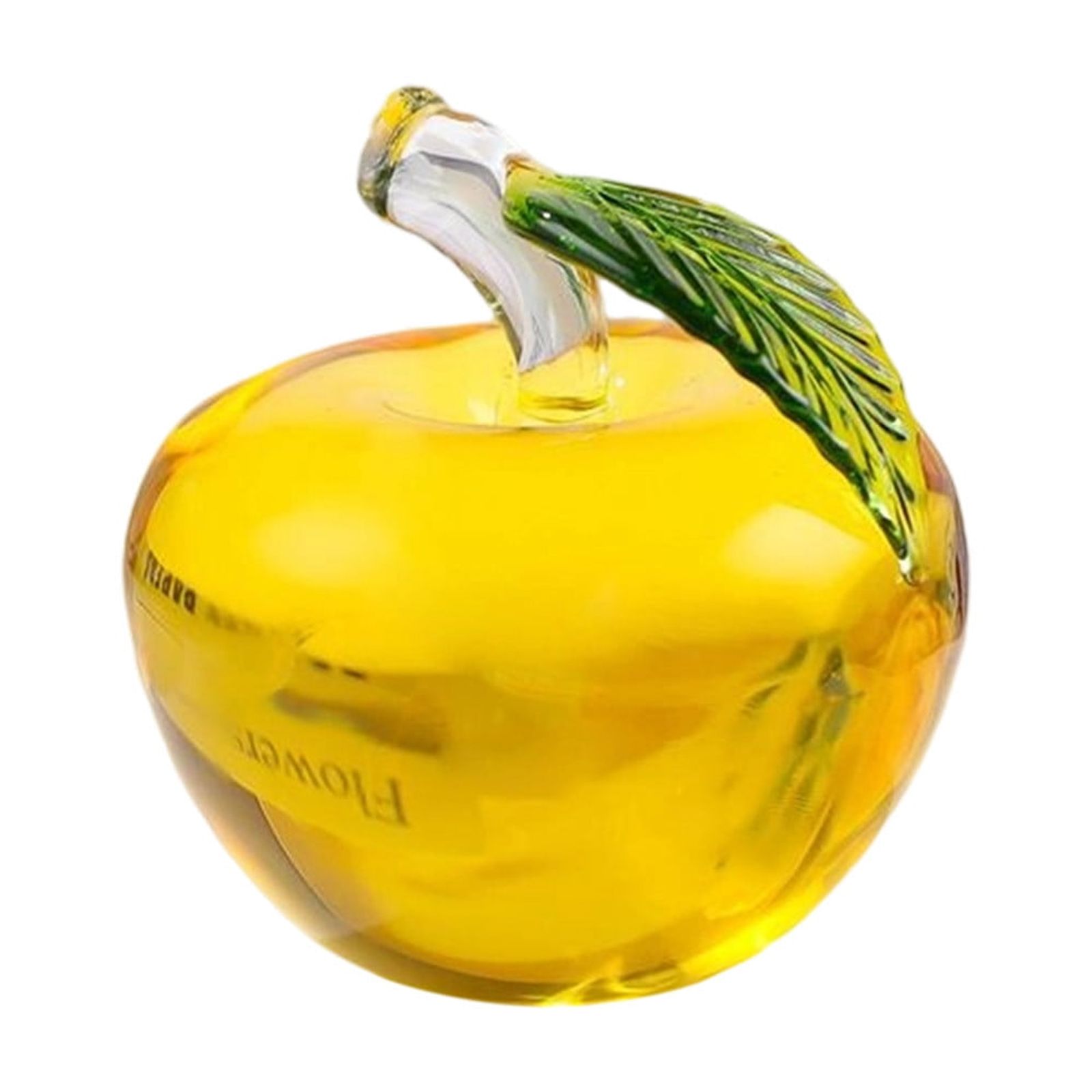 Cheapark Christmas Crystal Apples Ornament, Glass Red Apples Trinket ...
