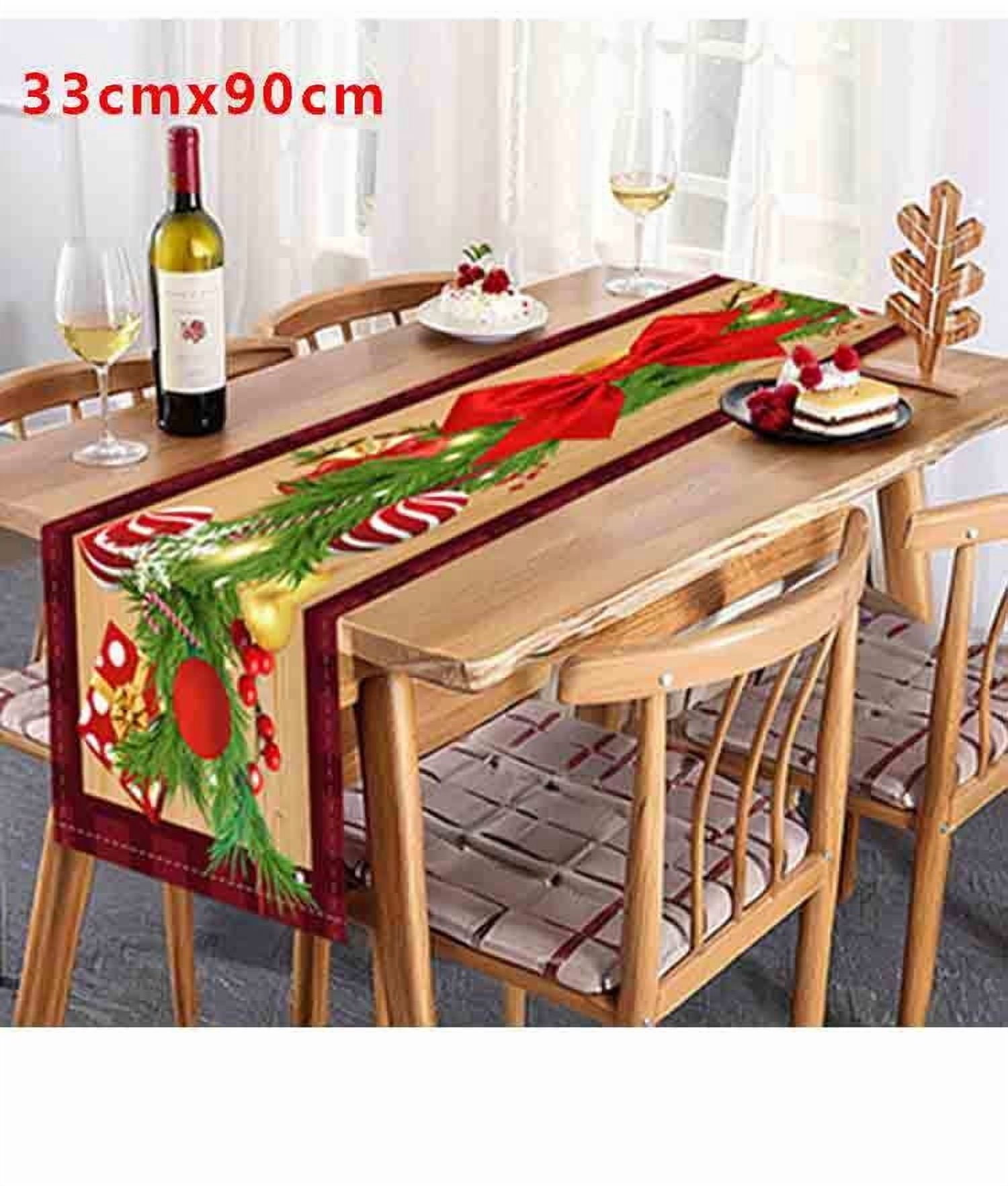 Cheapark Christmas Festive Tablecloth - Durable Design - Indoor ...