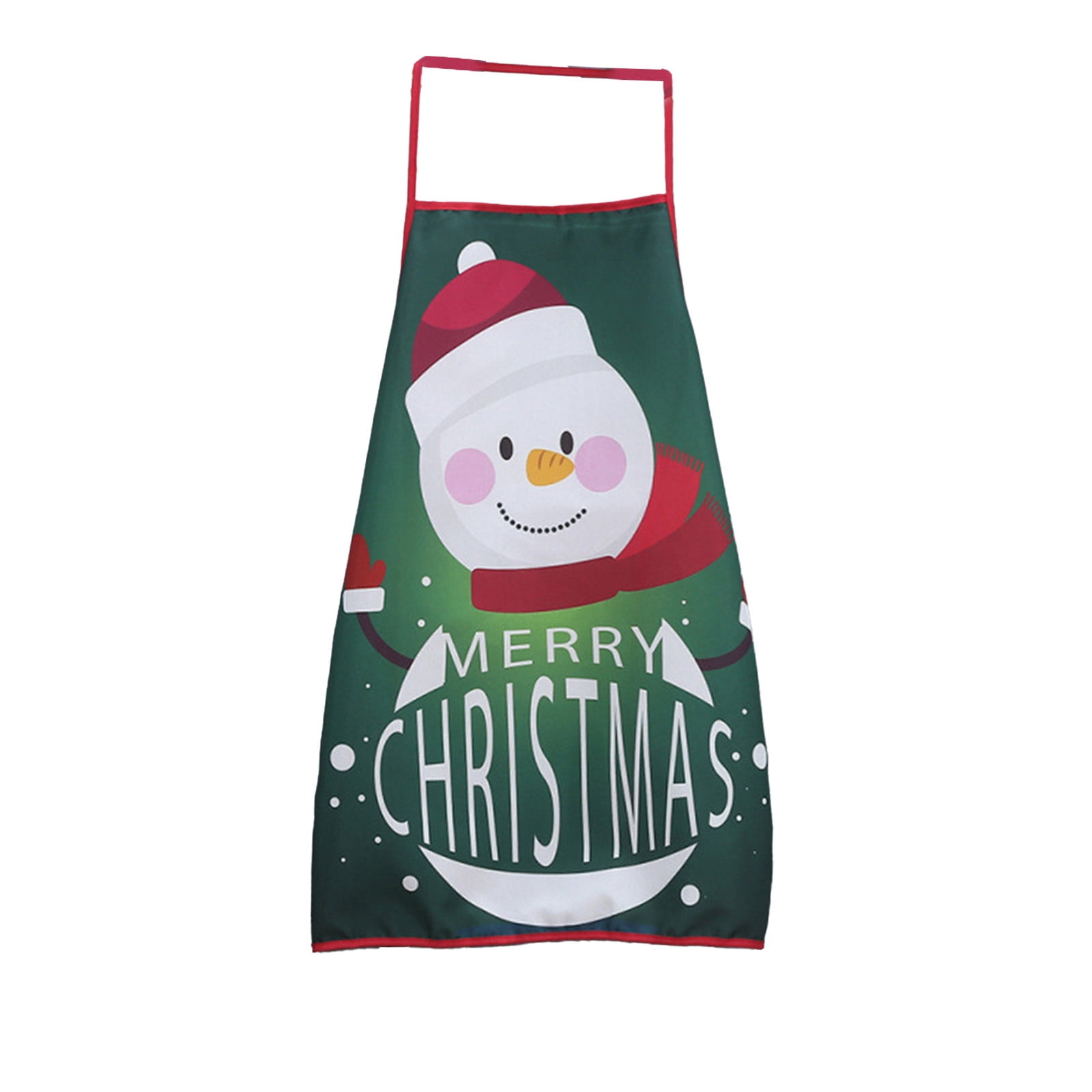 Cheapark Christmas Printed Aprons - Stain-Resistive Kitchen Decor ...