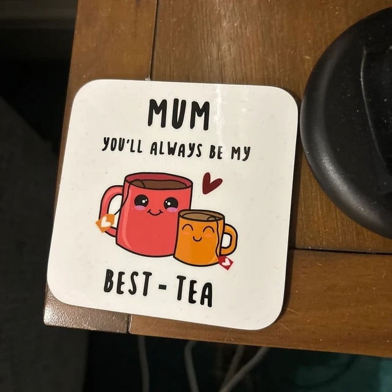 Cheapark Clearance 2 Packs Mom's Tea Printed Drink Mat Mother's Day ...