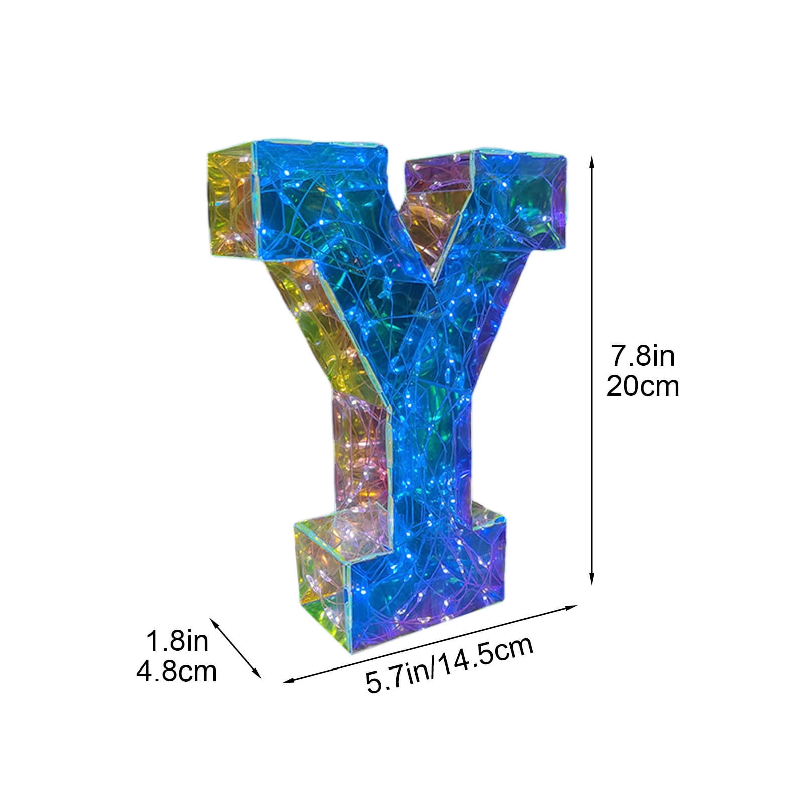 Cheapark Colorful Letter Led Lights (26 Uppercase) - Ambiance Decor For ...