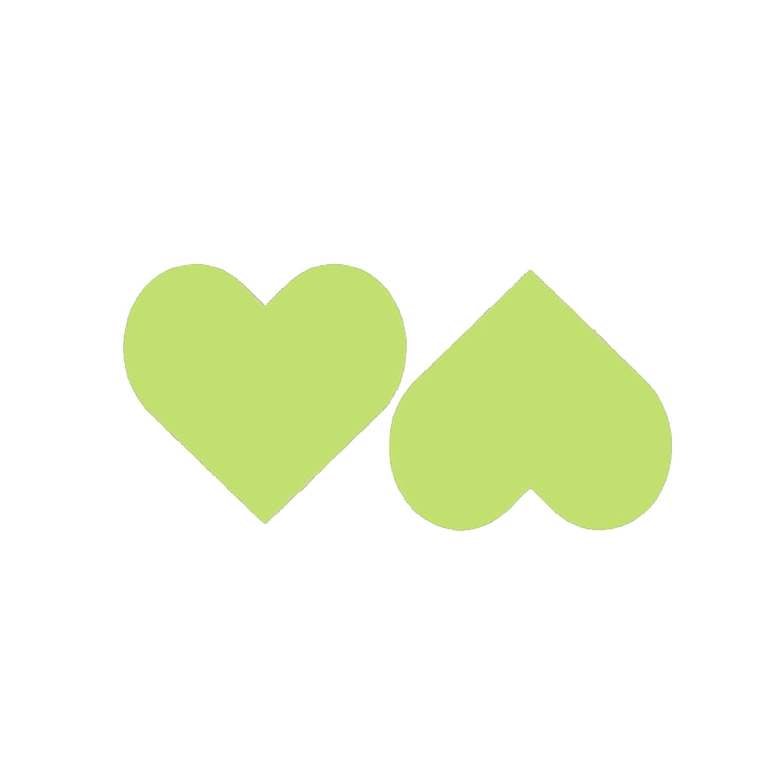 Cheapark Creative Heart-Shaped Fluorescent Wall Stickers - Light-in-the ...