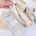 Cheapark Double Layer Pen Bag Large Capacity Pencil Storage Pouch Gift ...