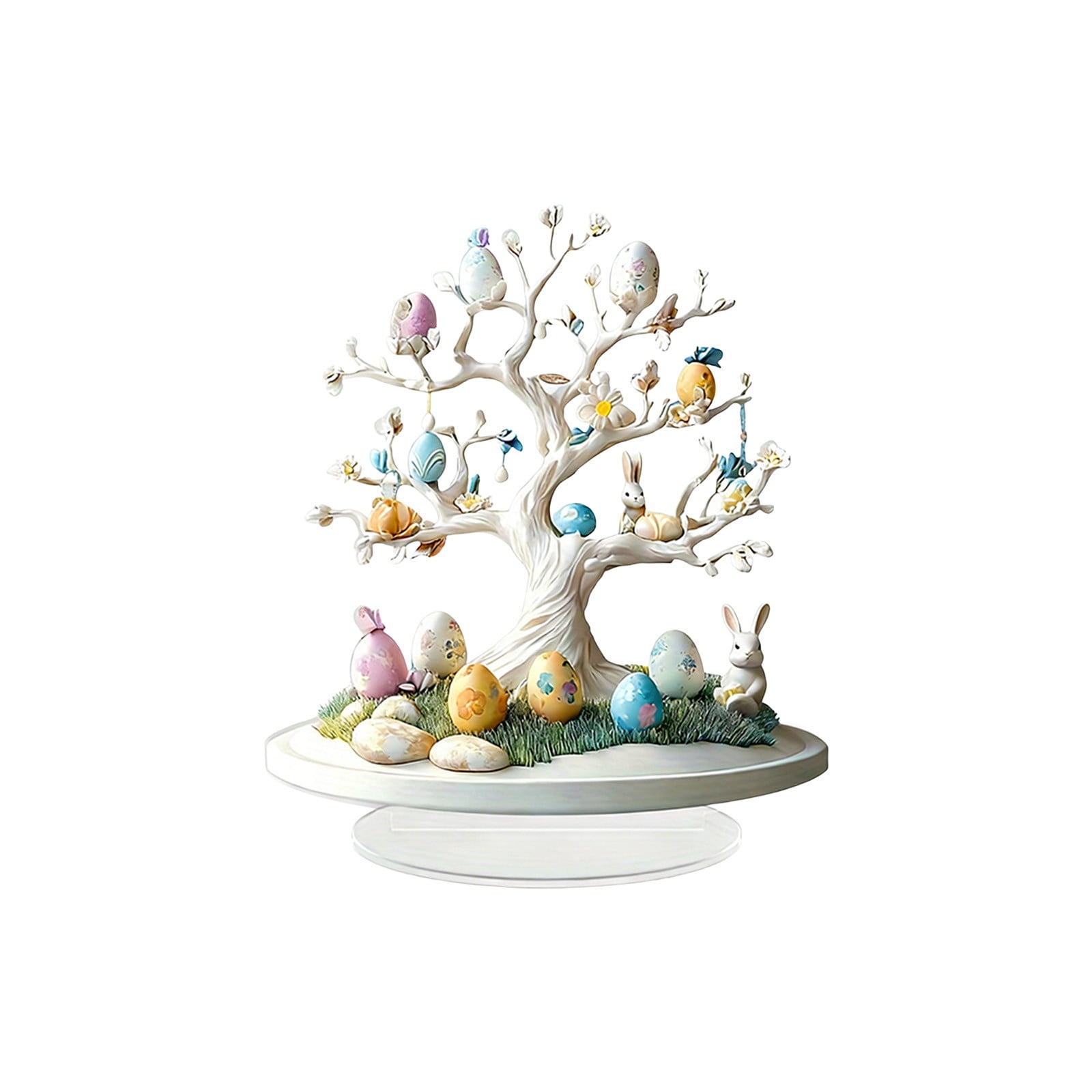 Cheapark Easter Decorations Set Acrylic Easter Eggs Home Scene Tabletop ...