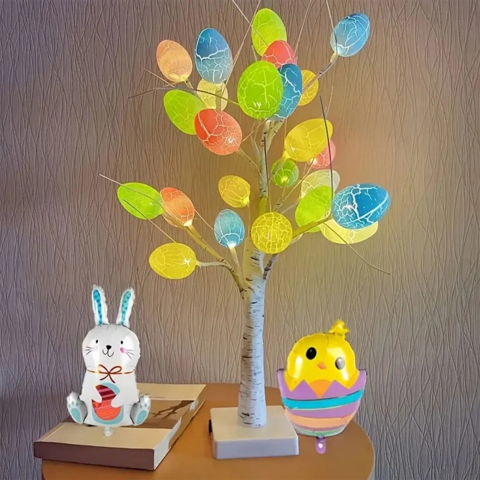 Cheapark Easter Egg LED Illuminated Tree Light Simulated Festive Scene ...