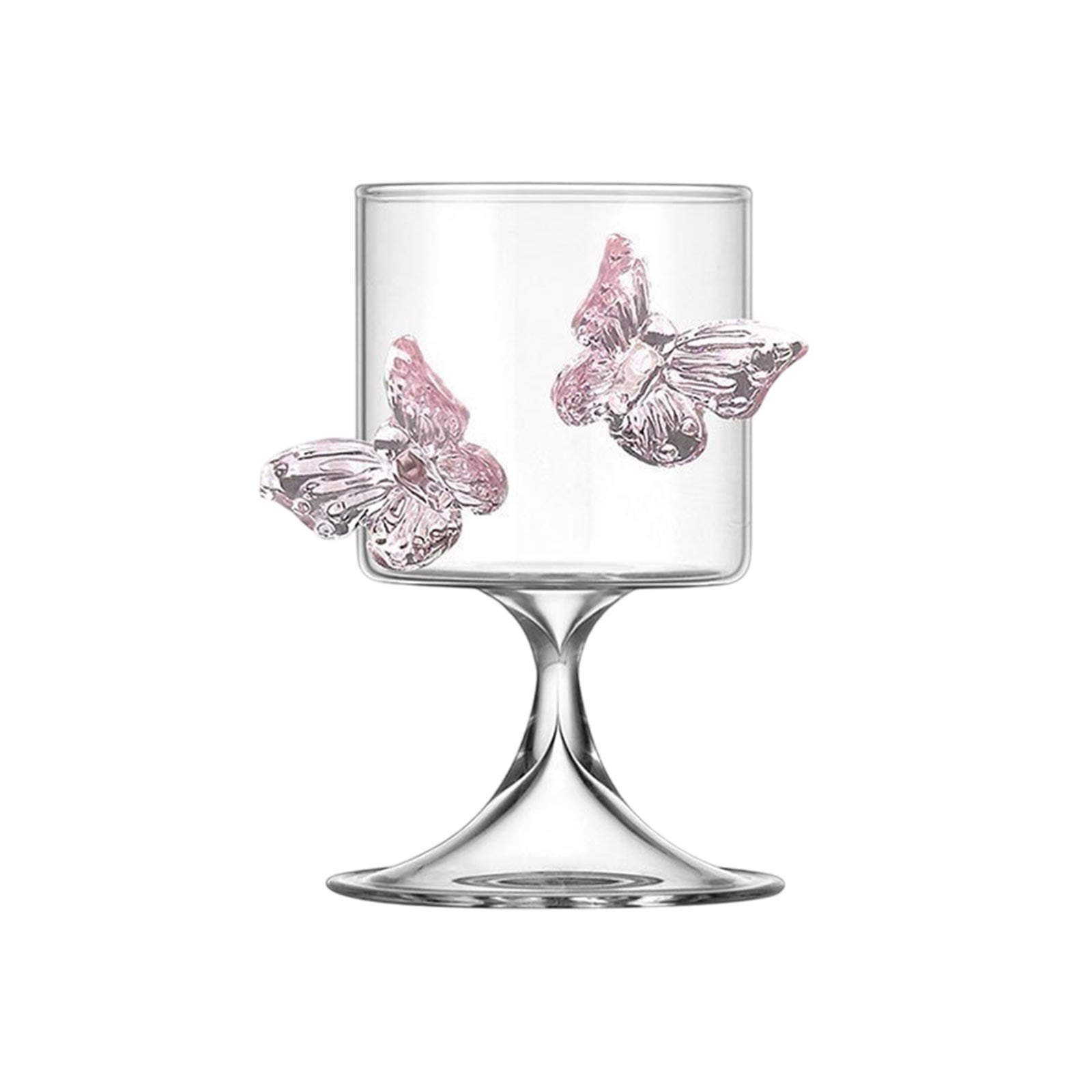 Cheapark Elegant Butterfly Stemmed Glasses - Valentines Day Wine ...