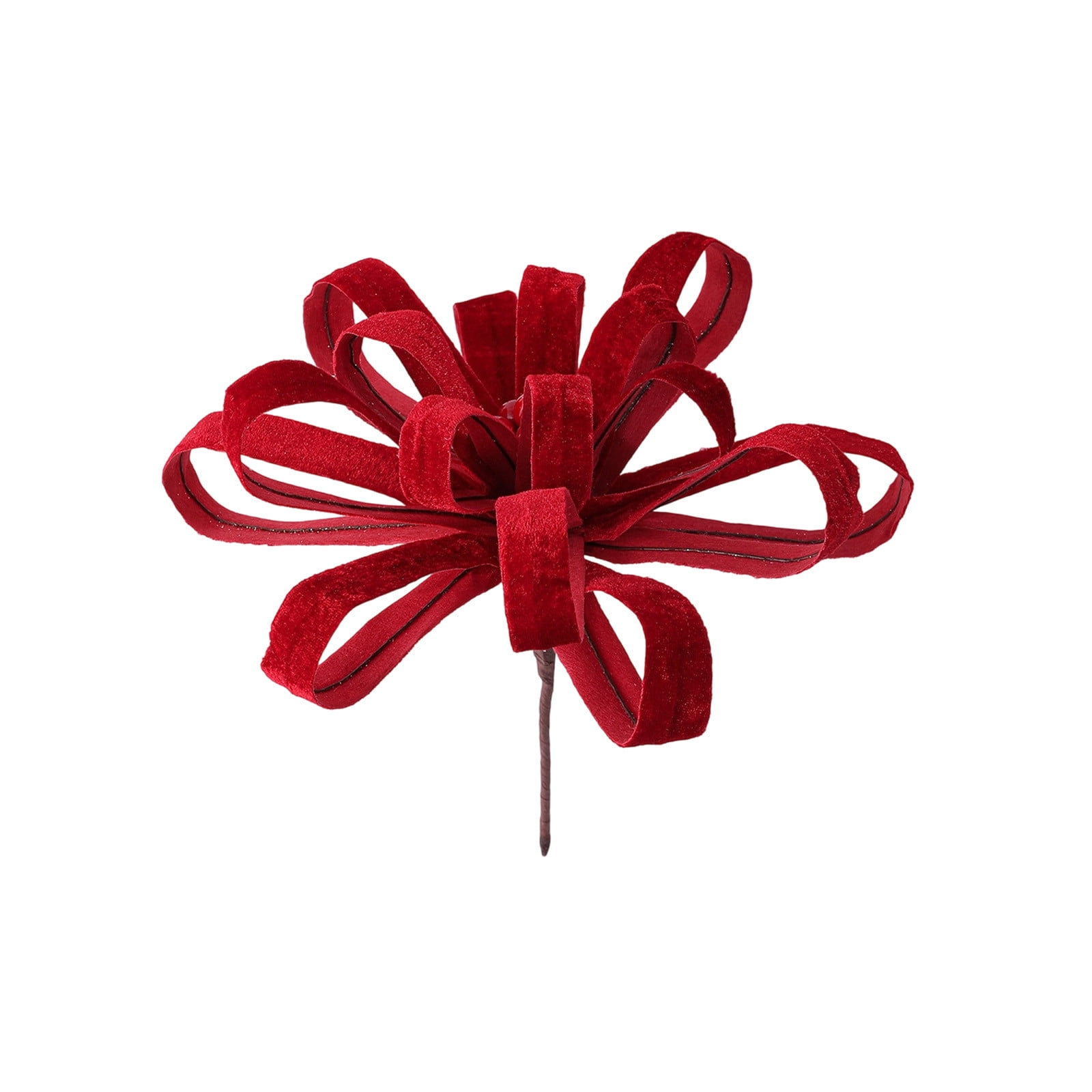 Cheapark Gift Red Fruit & Fabric Flower Christmas Branches - High-End ...