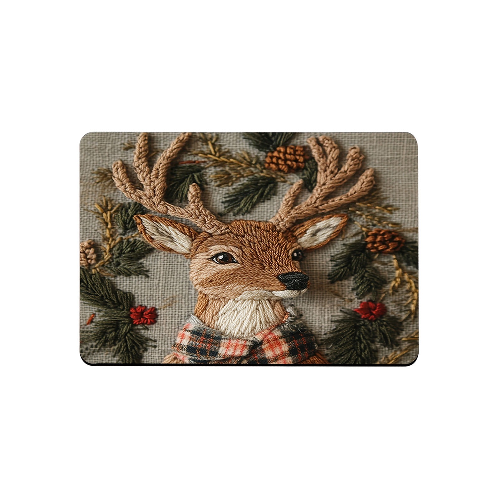 Cheapark Gift Woven Christmas Mat, Diatom Mud Material, Absorbent ...