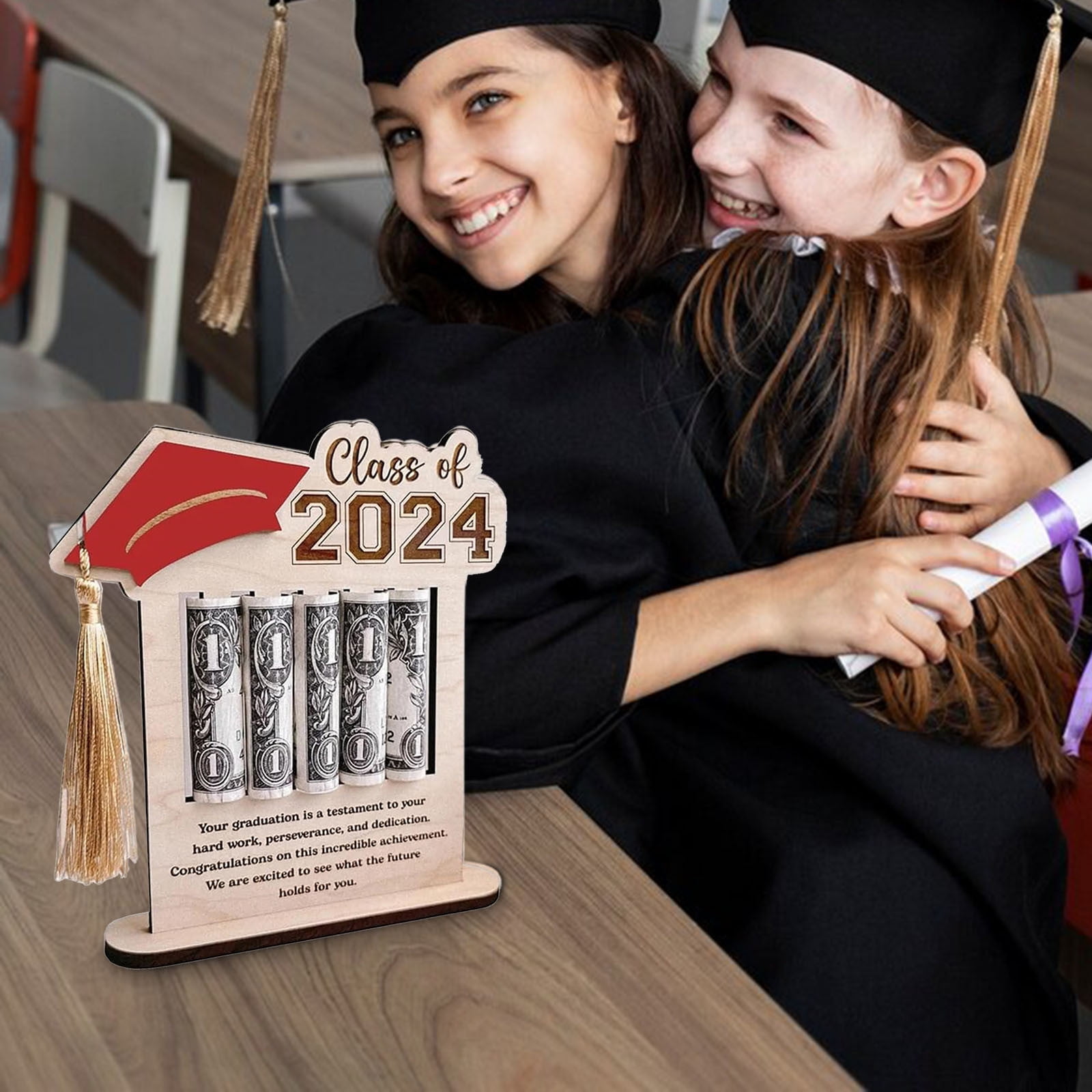 Cheapark Graduation Season Wooden Crafts Ornaments Tassel Bachelor's ...