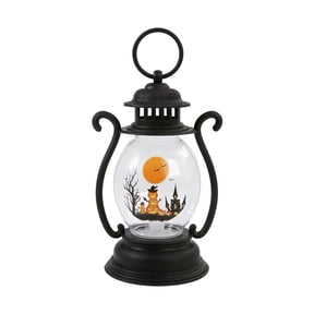 2 Pieces Halloween Pumpkin Shape Led Light with Button Battery ...
