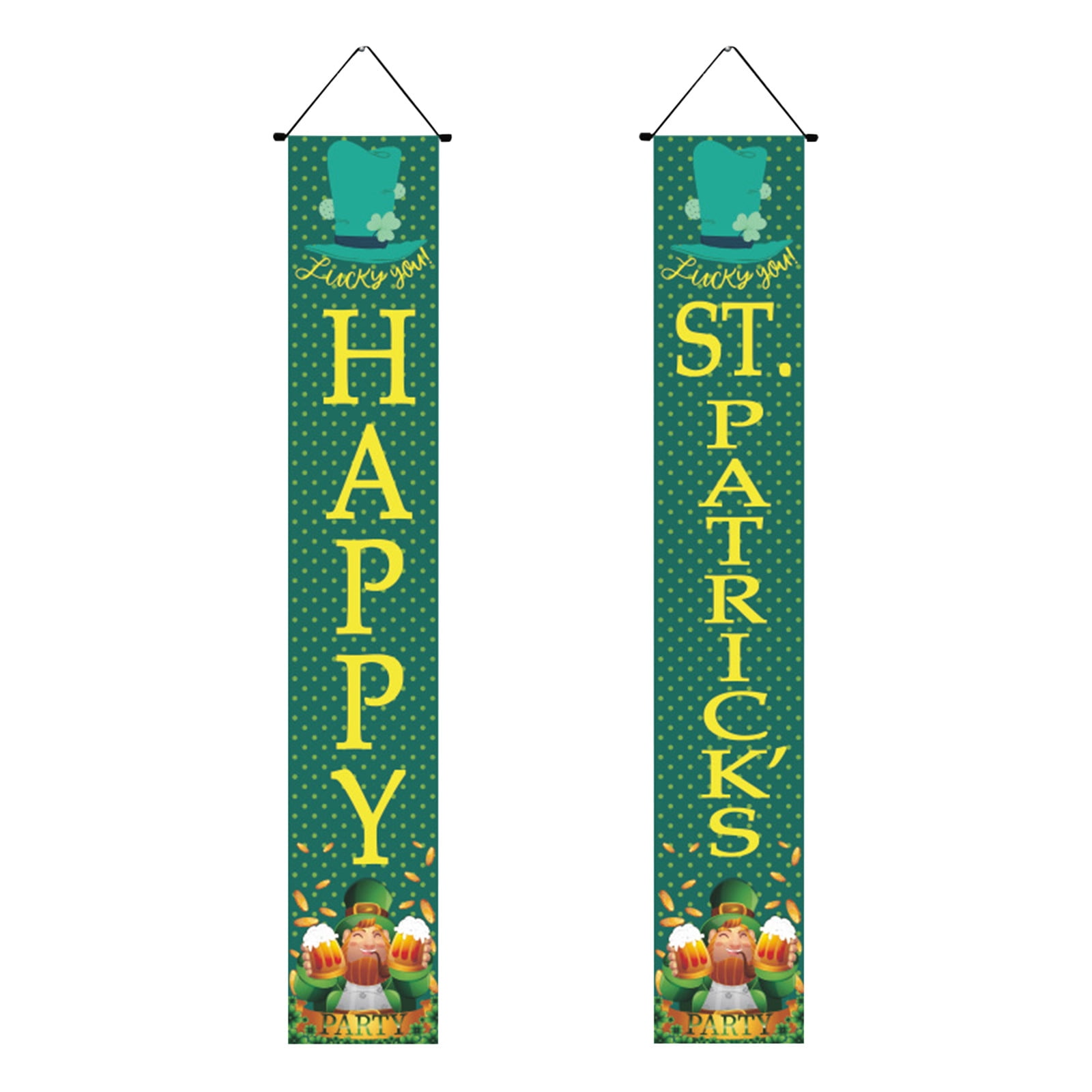 Cheapark Happy St. Patrick's Irish Festival Decorative Banner Hanging ...