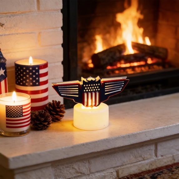 Cheapark Independence Day String Lights Patriotic Decorative Lamp Red ...