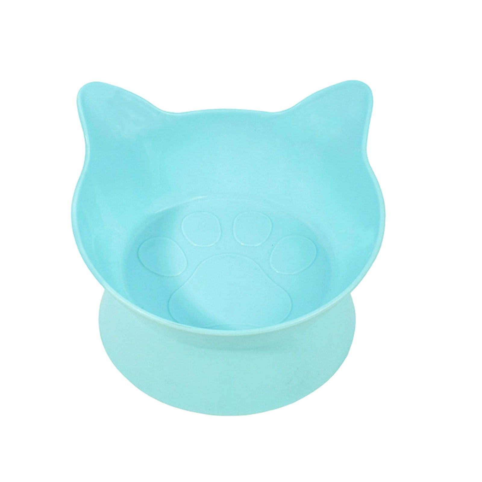 Cheapark Large Capacity Elevated Cat Bowl - Cervical-Support Food Water ...