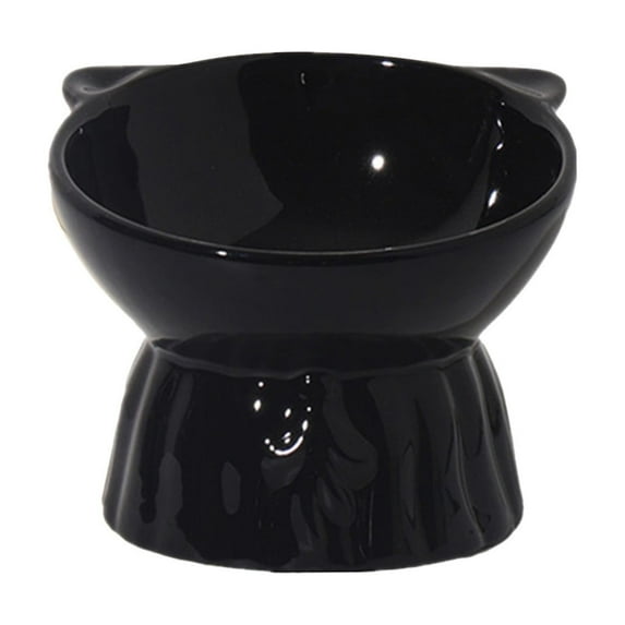 Cheapark Large Capacity Elevated Cat Bowl - Cervical-Support Food Water ...