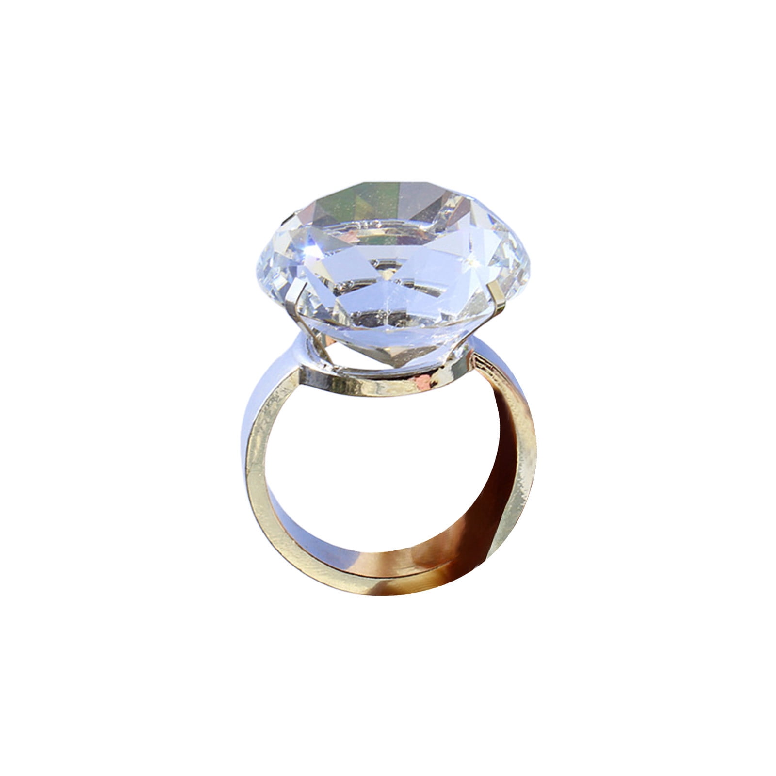Cheapark Large Fake Diamond Ring Costume Jewelry Cubic Zirconia ...