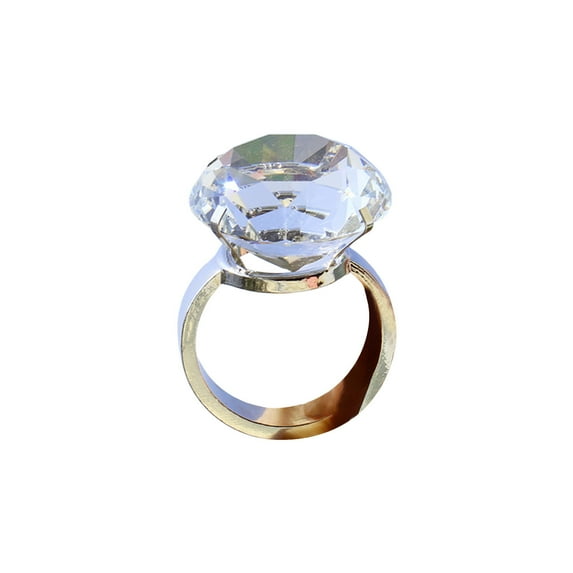 Cheapark Large Fake Diamond Ring Costume Jewelry Cubic Zirconia ...