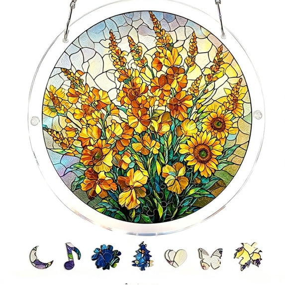 Cheapark Light Catcher Acrylic Wall Decor Colorful Transparent Pendant ...