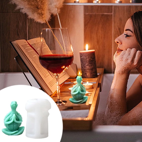 Cheapark Meditation Turtle Silicone Mold Aromatherapy Gypsum Craft Tool ...