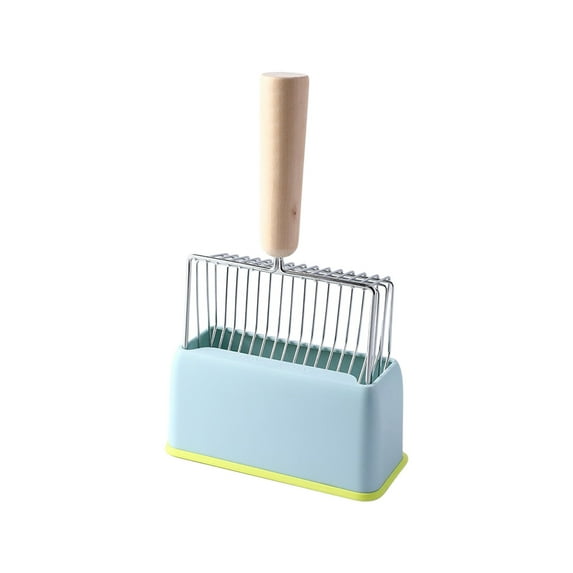 Cheapark Metal Cat Litter Scoop Set with Long Wooden Handle and Frame ...