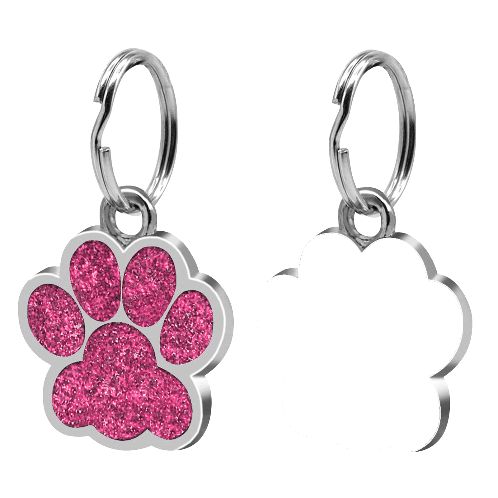 Cheapark Personalized Pet ID Tag Alloy Metal Glitter Blank Dog Tag ...