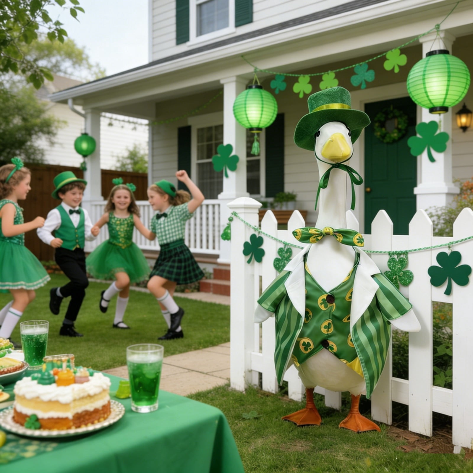 Cheapark Porch Geese Outfit Green Costume Decoration Perfect for ...