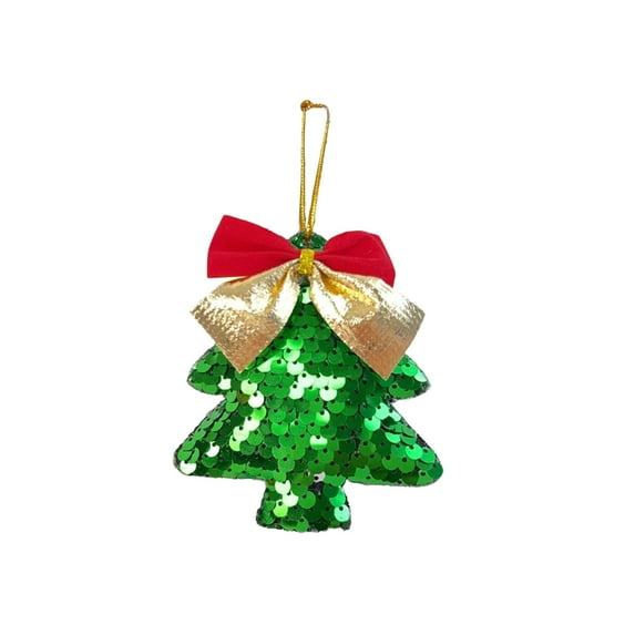 Cheapark Sequined Bow Christmas Decorations - Versatile Hanging ...