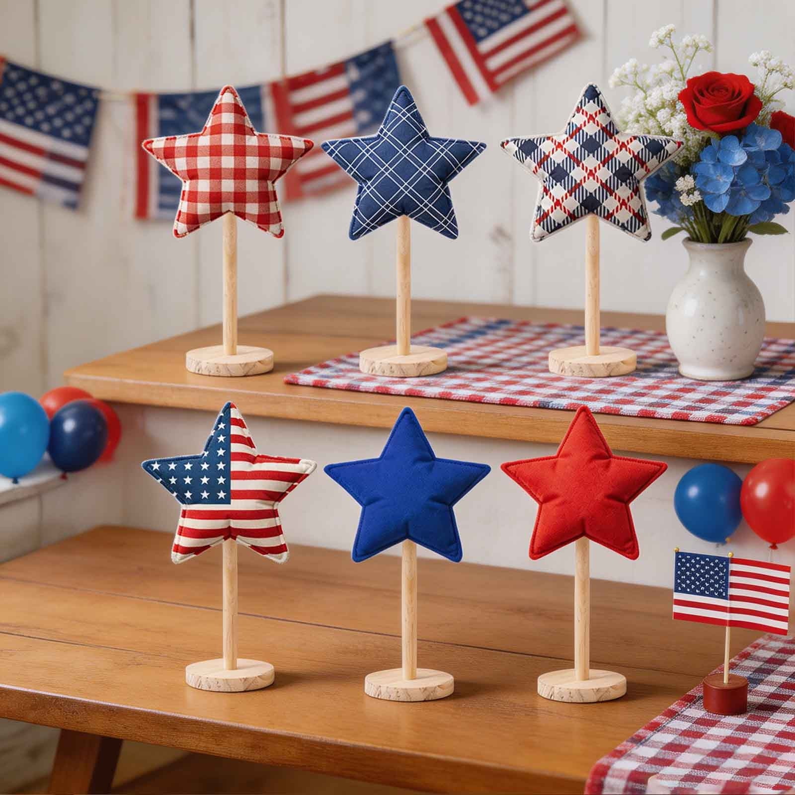 Cheapark Stuffed Ornament Craft For Fourth Of July Table Desk Scene ...