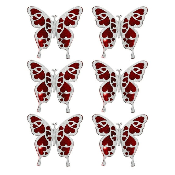 Cheapark Valentines Day Gift Flash Gold Bowknot 3D Double-Layer ...