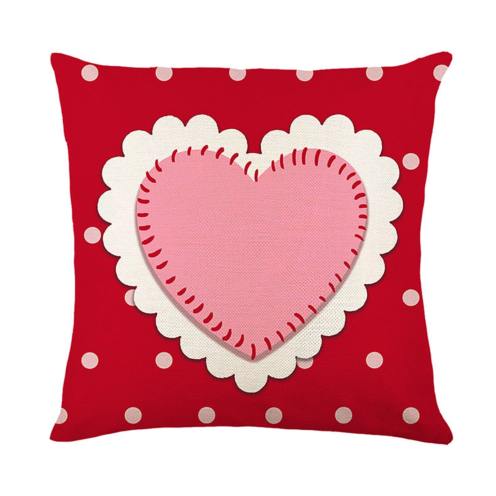 Cheapark Valentines Day Irish Print Pillow Cover Romantic Heart Accent ...