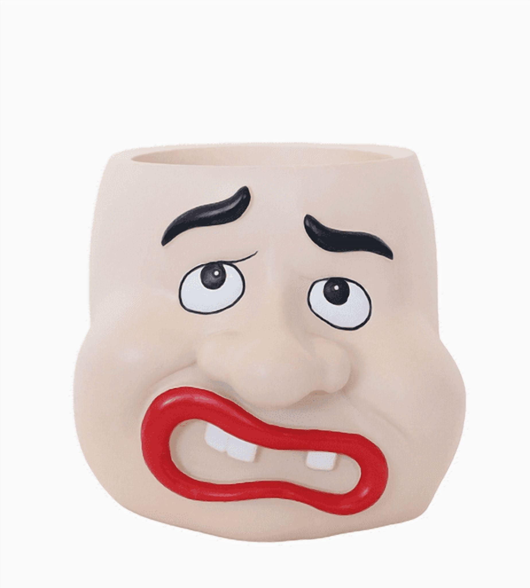 Cheapark Wide Mouth Face Shaped Planter Pot For Indoor Green Plant ...