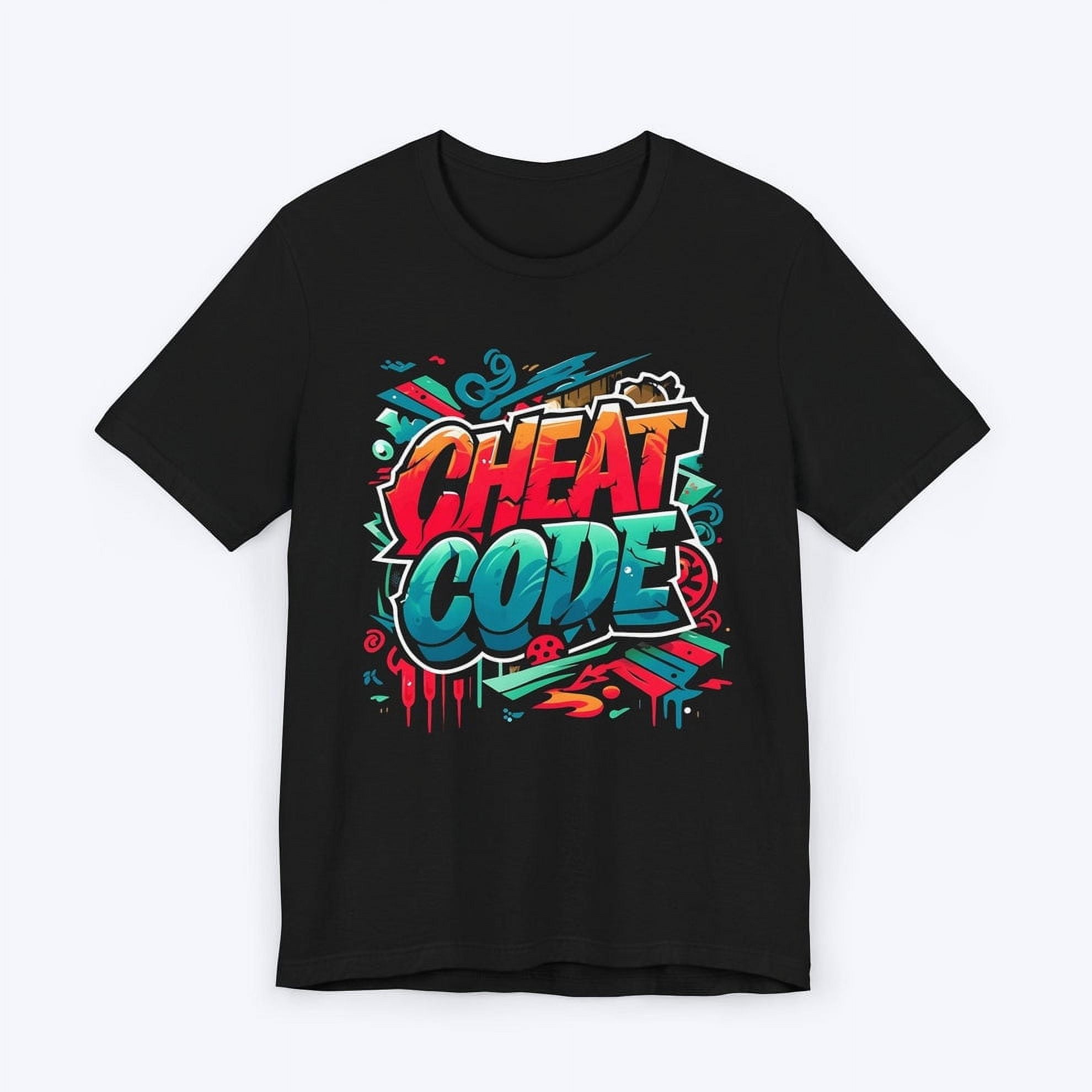Cheat Code Graffiti Bomb T-shirt up to Size 4XL - Walmart.com