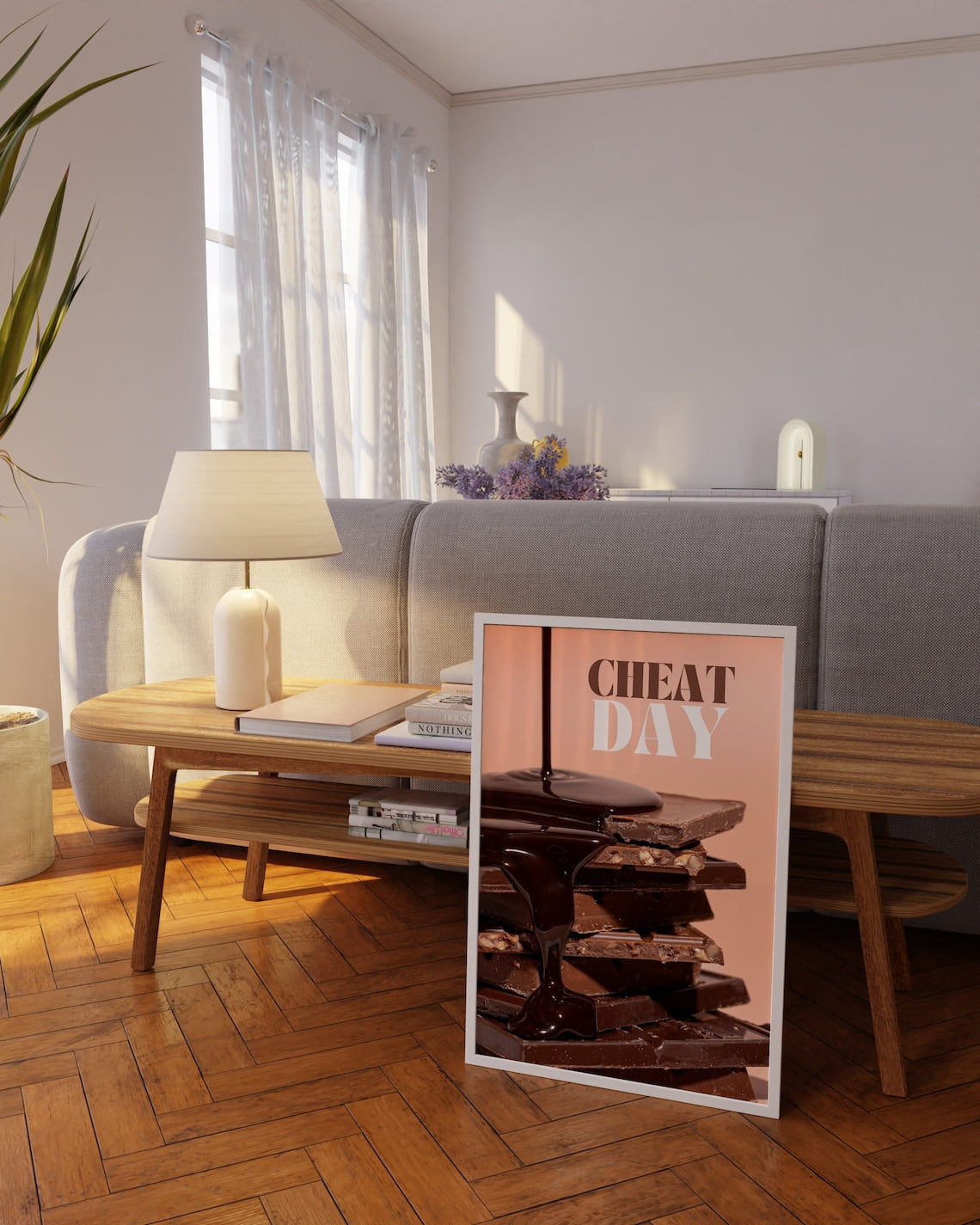 Cheat Day Chocolate Satin Trendy Poster Unframed Paper Print - Walmart.com